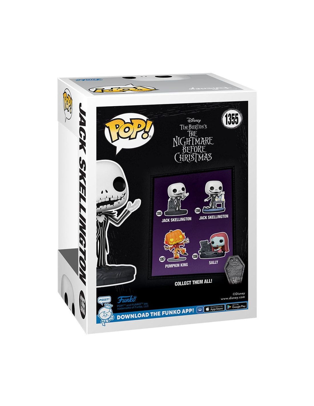 Funko Pop! Jack Skellington Lápida 1355 - Funko Pop 30 Aniversario ...