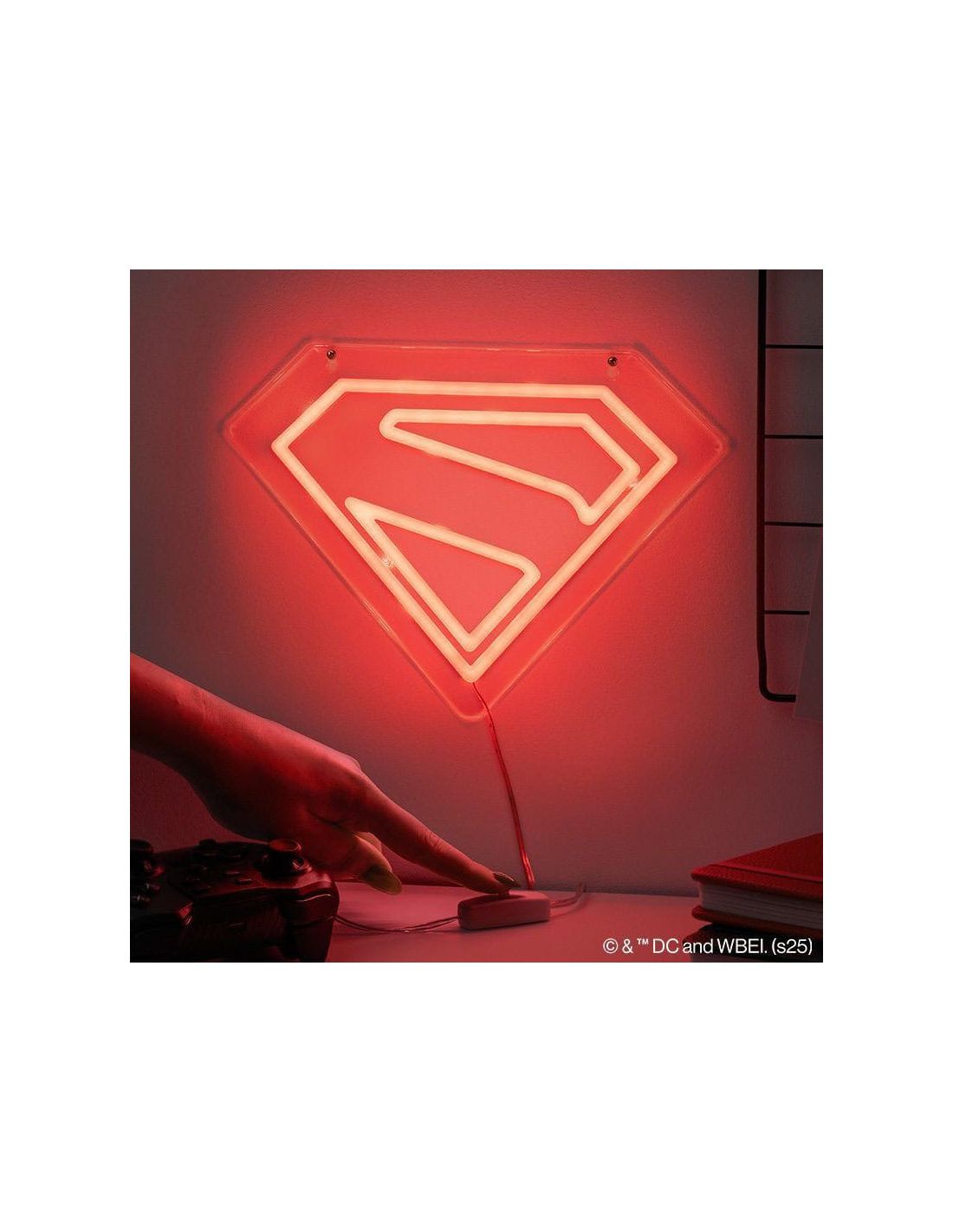 Lámpara de Pared LED Superman Neón - DC Comics